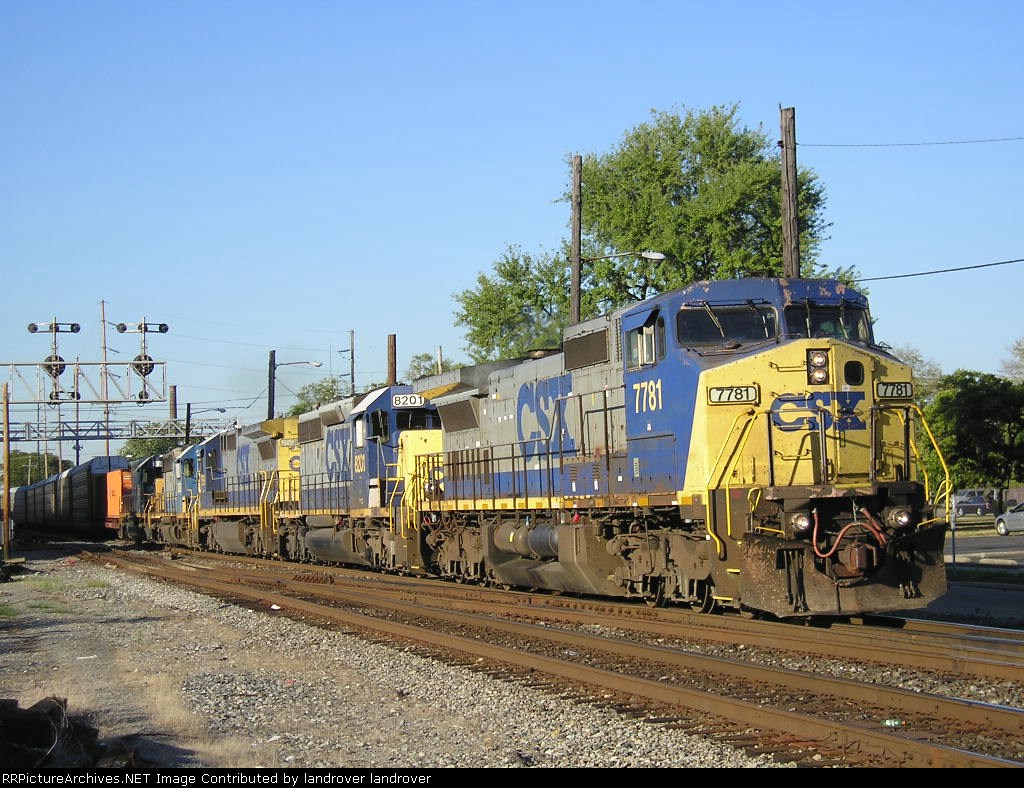 CSXT 7781 On CSX Q 231 Southbound